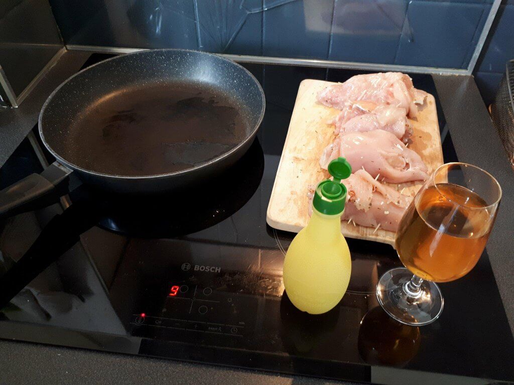 cuisson poulet vin blanc - Mordus d'Italie
